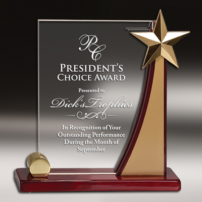 - Buy Acrylic Shooting Star Trophy with Wooden Base on Yiwu Noble ...