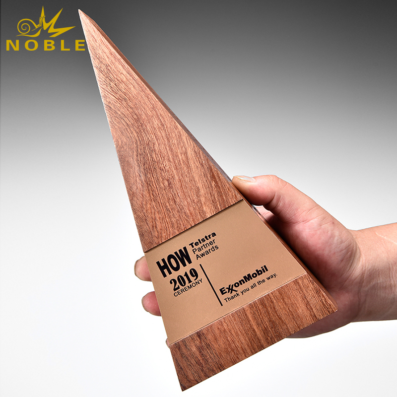 Noble New Design Custom Engraving Wooden Pyramid Plaque Trophy - Buy ...