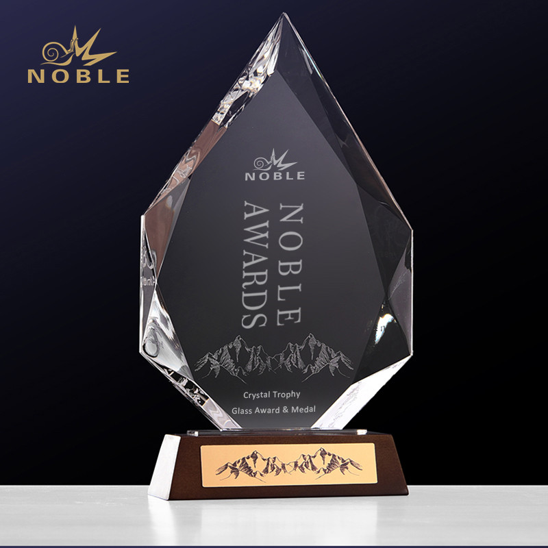 Personalized Logo Crystal Shield Trophy Award - Buy Crystal Trophy ...